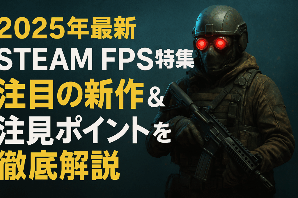 2025年最新Steam FPS特集：注目の新作＆注目ポイントを徹底解説 - しょーでんゲーミング